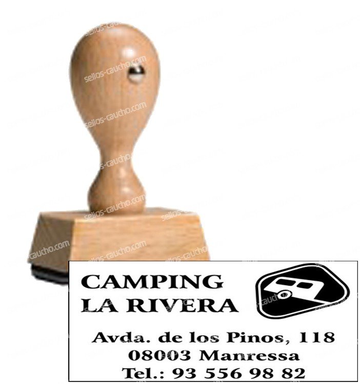 Sellos para Empresas :: Sello Manual con Datos Fiscales | Sellos-Caucho.com